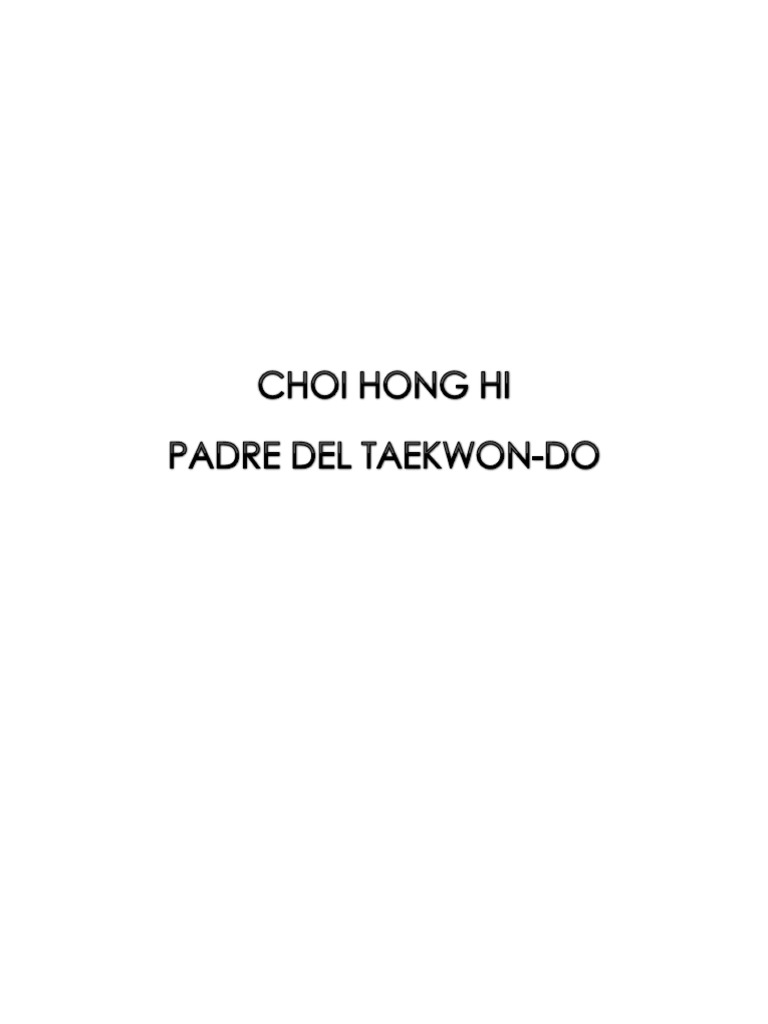 Choi Hong Hi | PDF