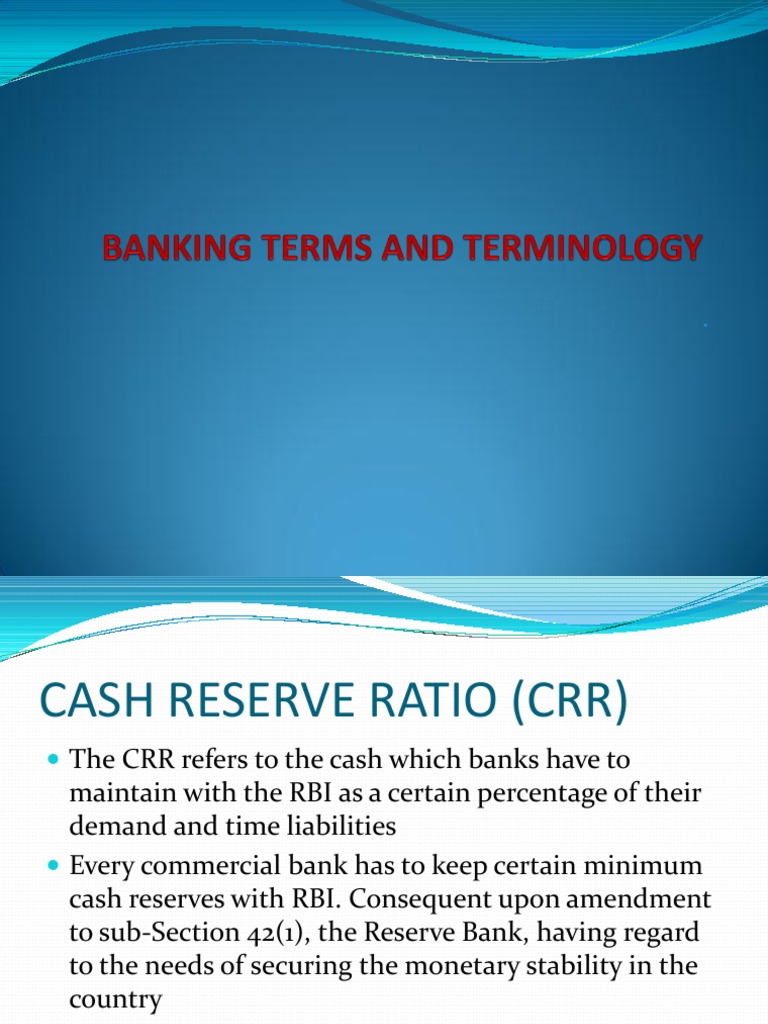 Banking Terms and Terminology | PDF
