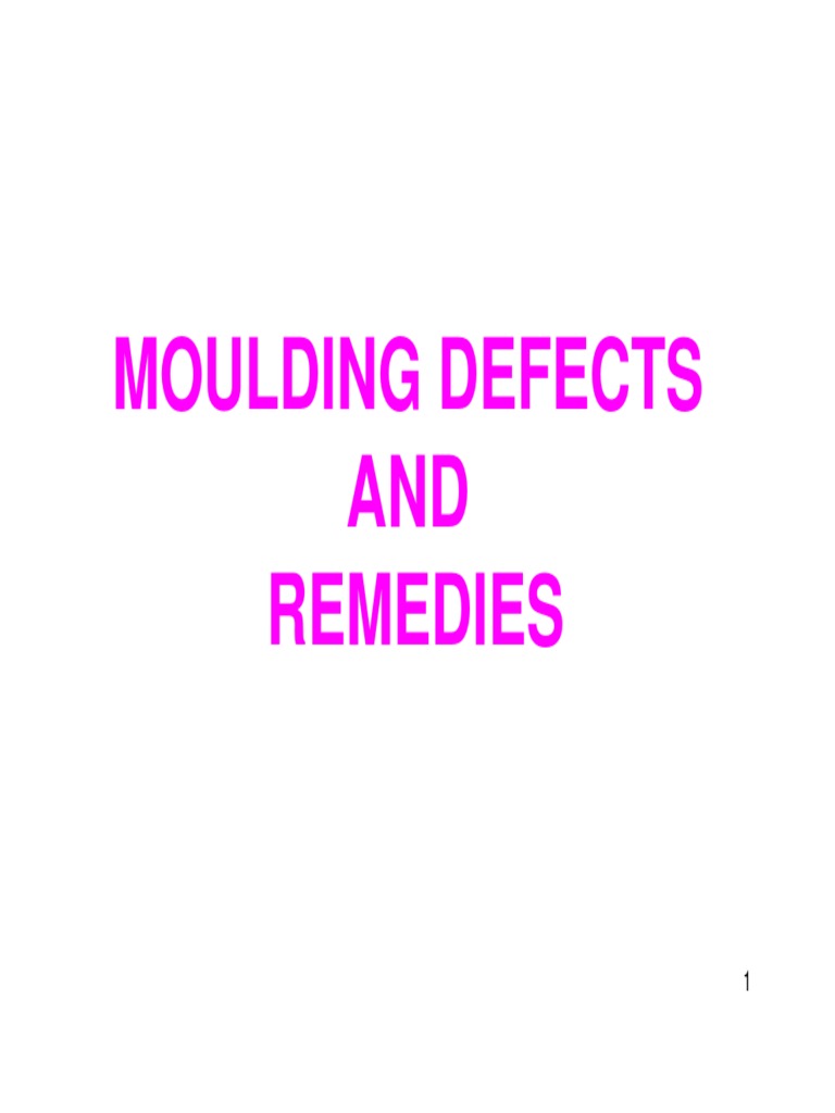 MOULDING DEFECTS 1.PDF | Mold | Melting