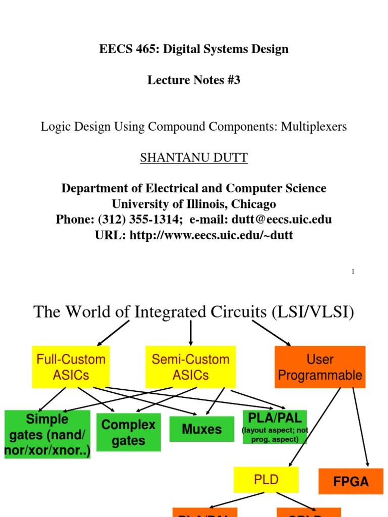 Lect3 465 Mux Based Design | Download Free PDF | Logic Synthesis | Electrical Circuits