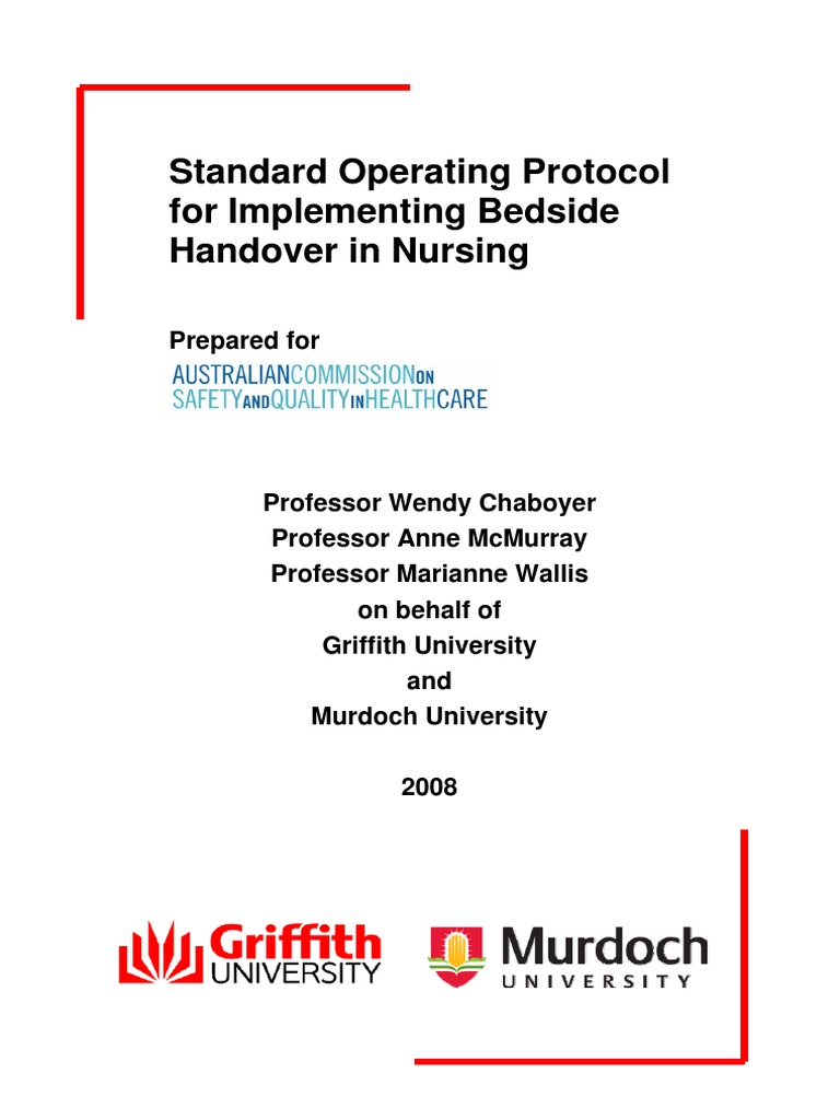 Bedside-Handover.pdf | Nursing | Patient Safety