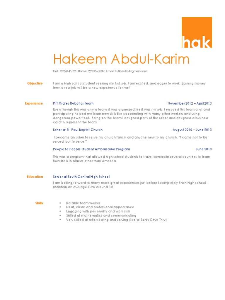 Hakeem Resume | PDF