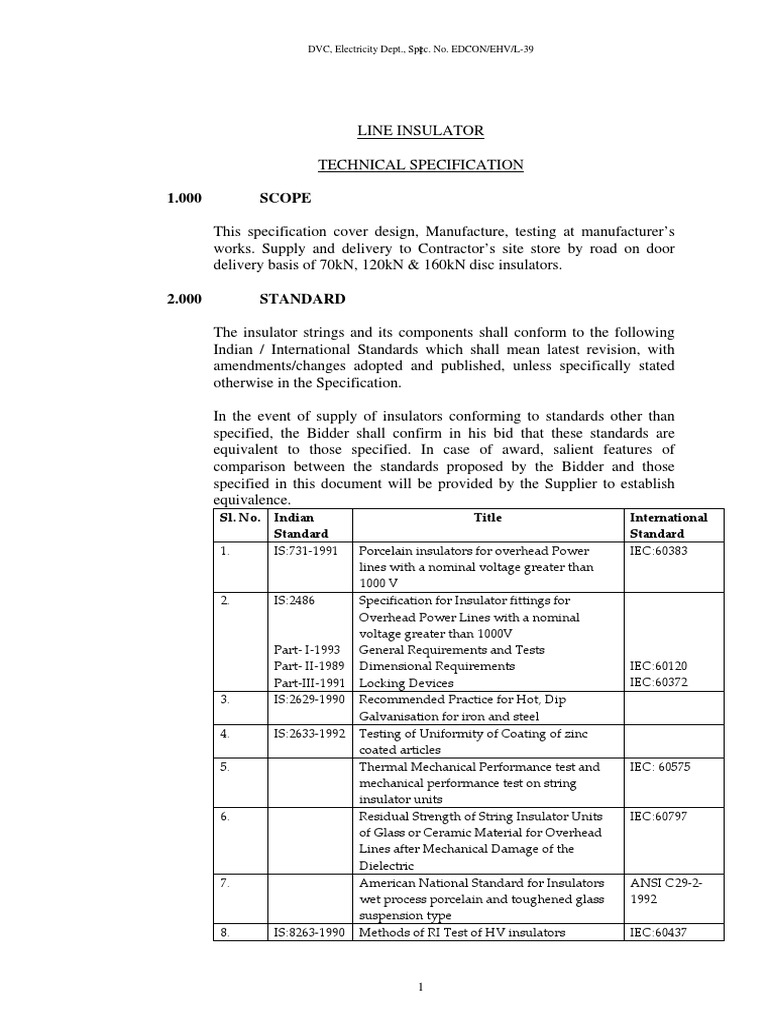 Disc Insulator PDF | PDF | Insulator (Electricity) | Electric Arc