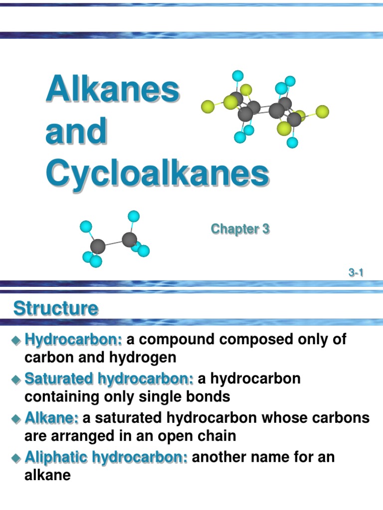 Chapter 3 | PDF | Conformational Isomerism | Alkane