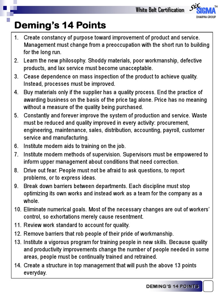 15 Steps DMAIC | PDF