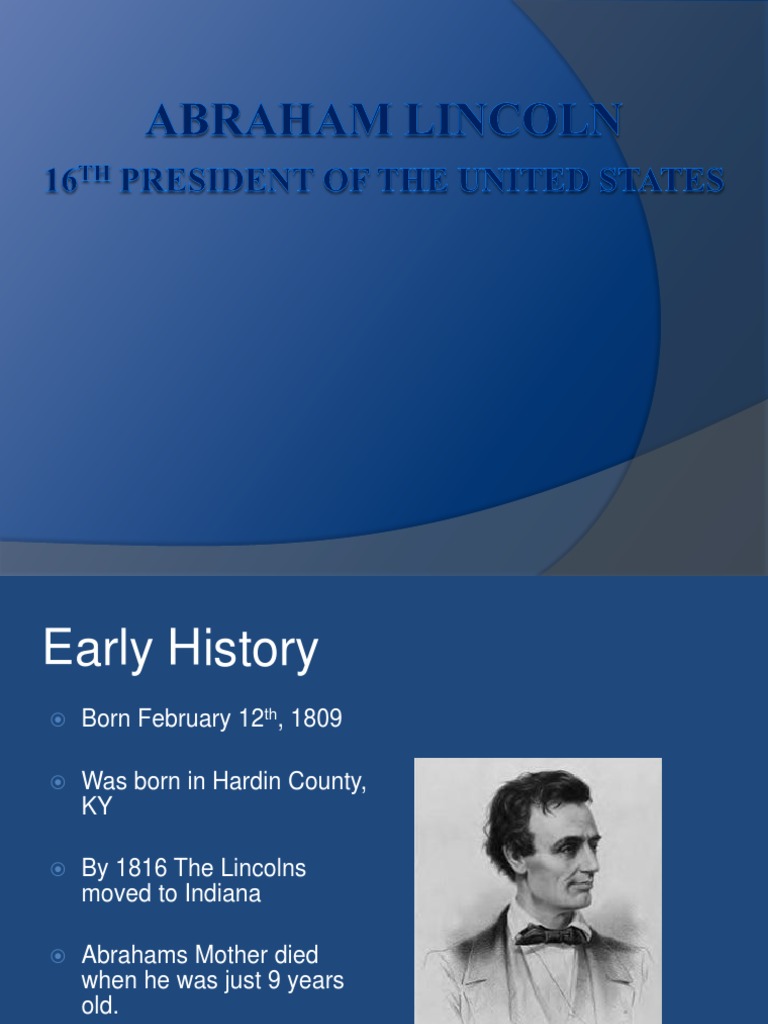 Abraham Lincoln Ppt | Abraham Lincoln | American Civil War