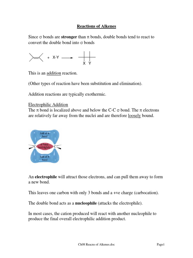 Alkenes PDF | PDF | Alkene | Chemical Elements
