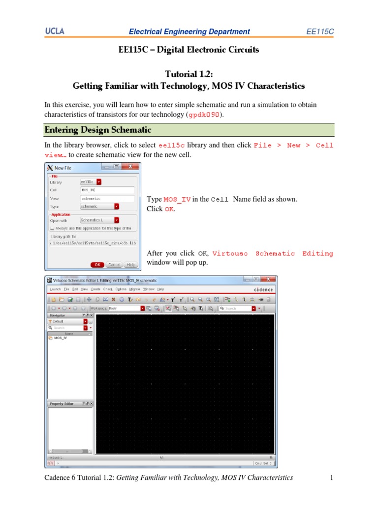 EE115C - Digital Electronic Circuits Tutorial 1.2: Getting Familiar ...