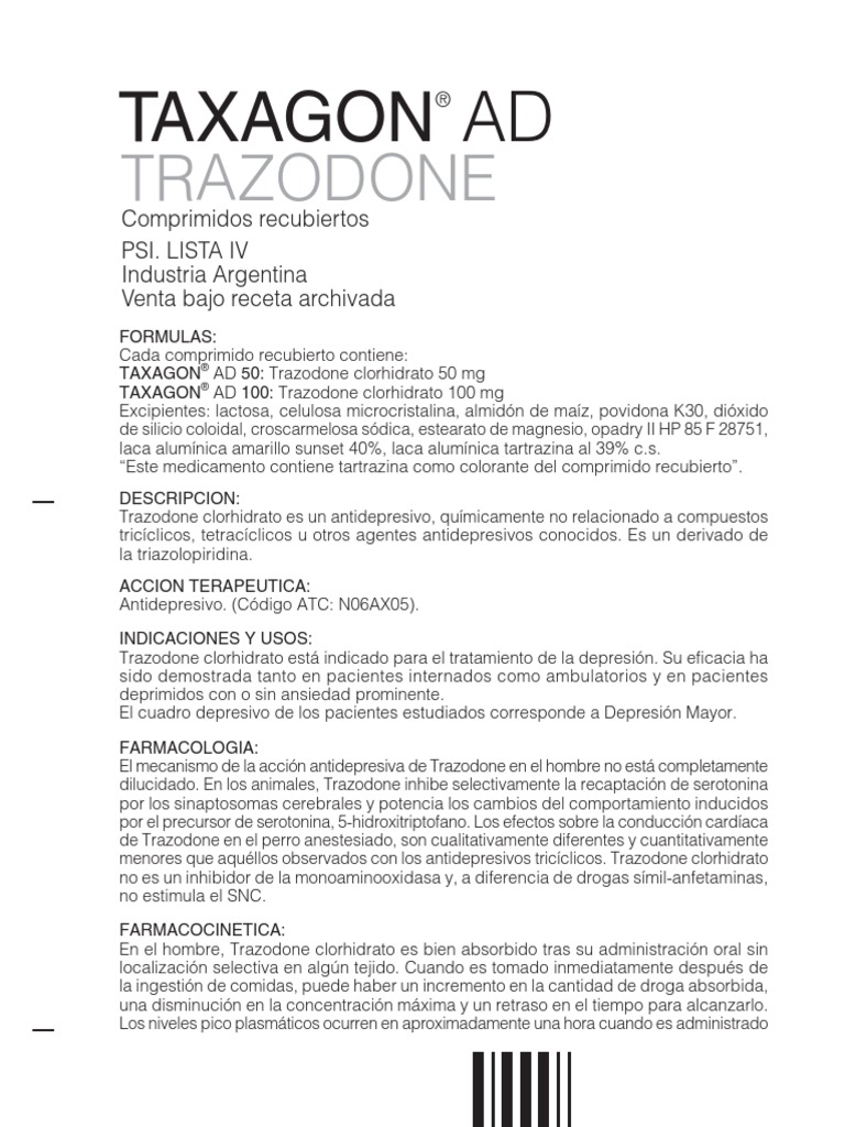 Taxagon Ad | PDF | Antidepresivo | Depresión (estado de ánimo)