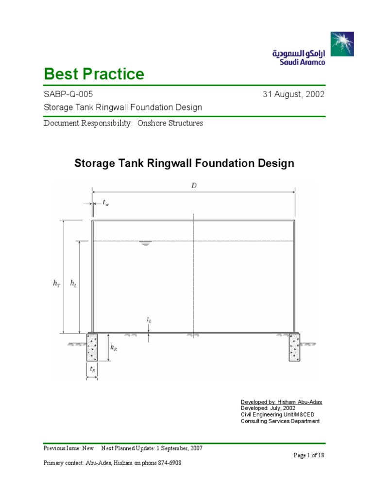 Ring Wall Foundation PDF | PDF | Geotechnical Engineering | Foundation ...