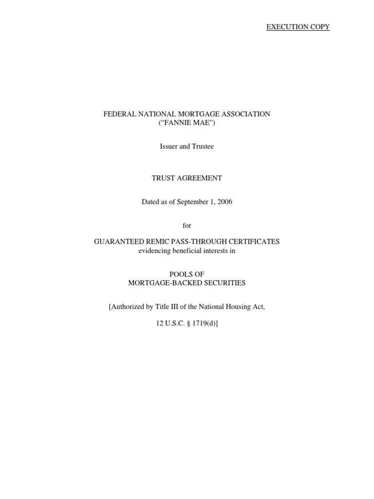 Pooling and Servicing Agreement | PDF