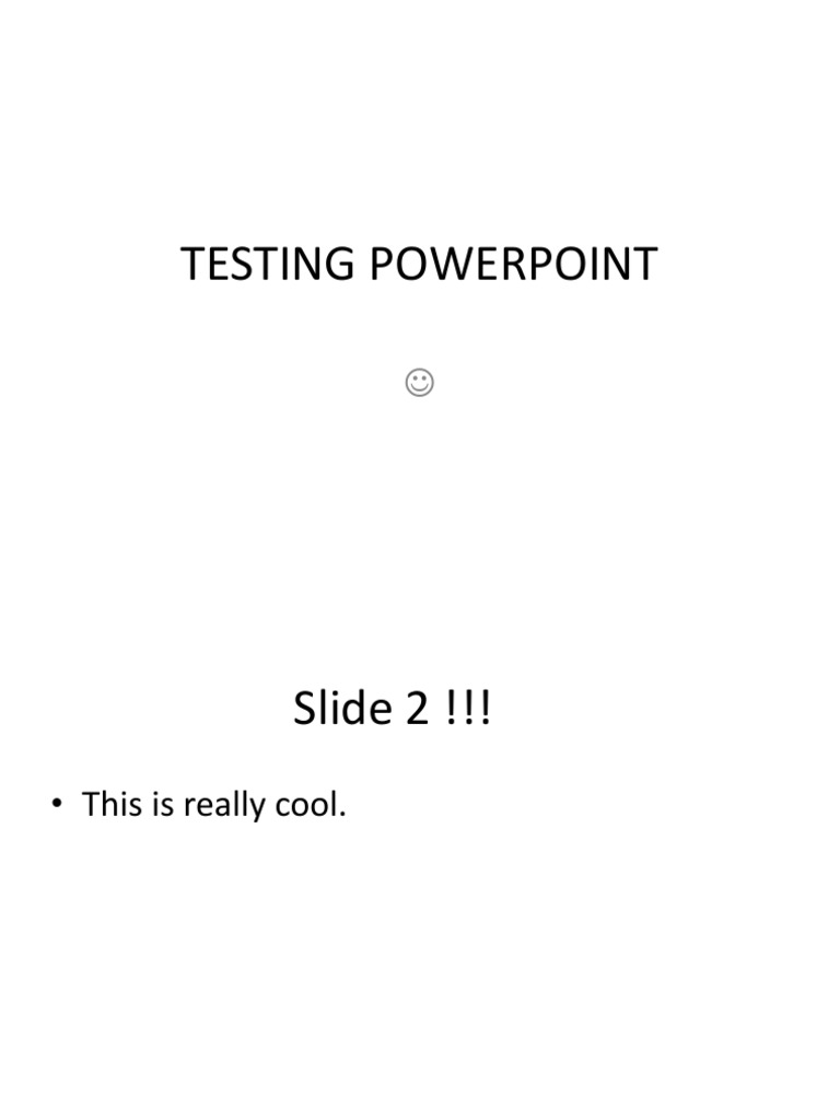 Testing Powerpoint | PDF