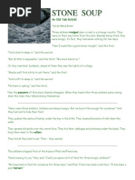 Stone Soup: A Tale of Resourcefulness | PDF | Children's Literature | Foods