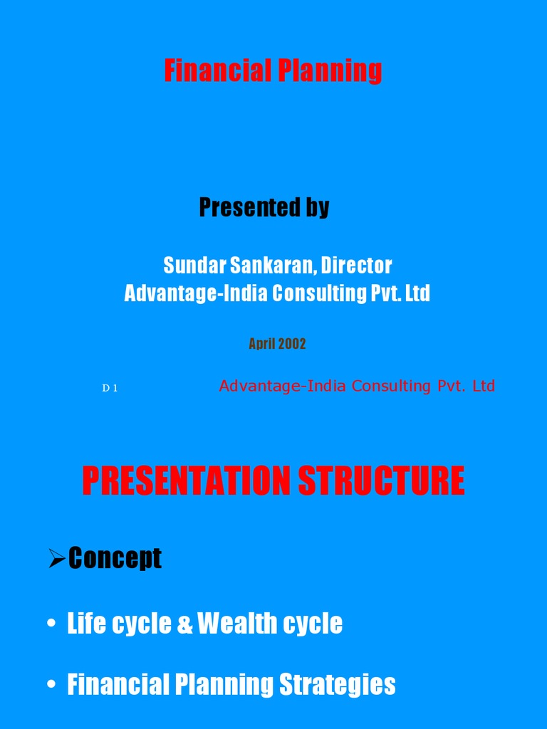 Financial Planning: Presented by | PDF | Asset Allocation | Sharpe Ratio