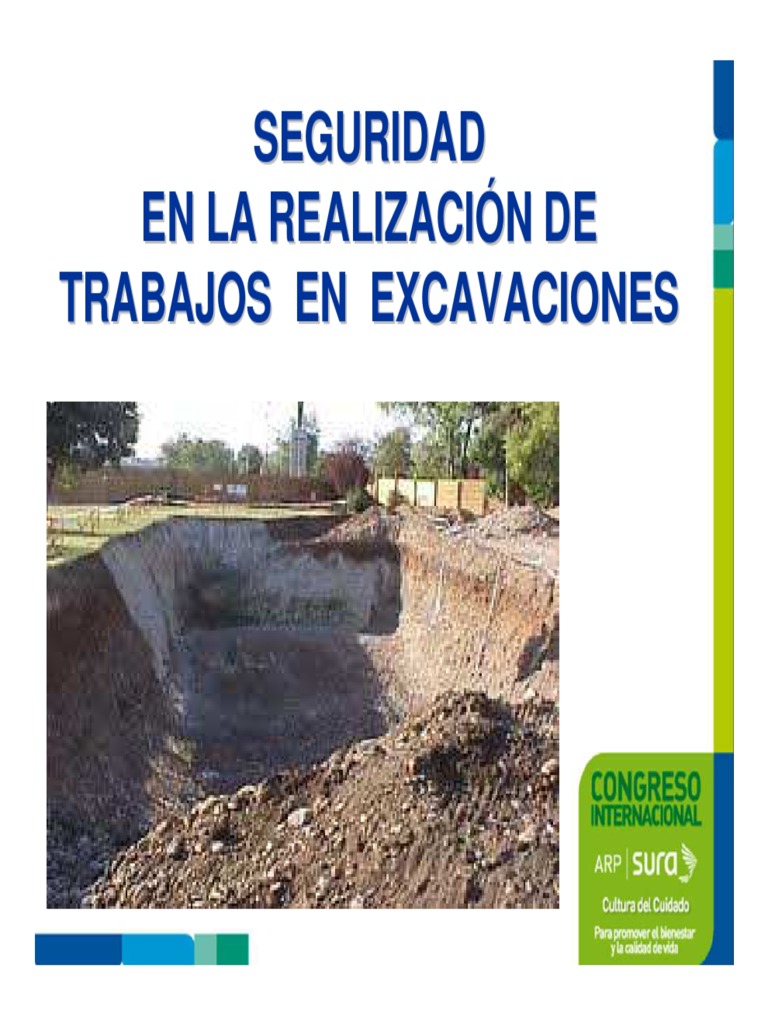 Seguridad Trabajo Excavaciones | PDF | Excavación (Arqueología) | Suelo