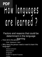 How Languages Are Learned Summary Chapter 2 | PDF | Language ...