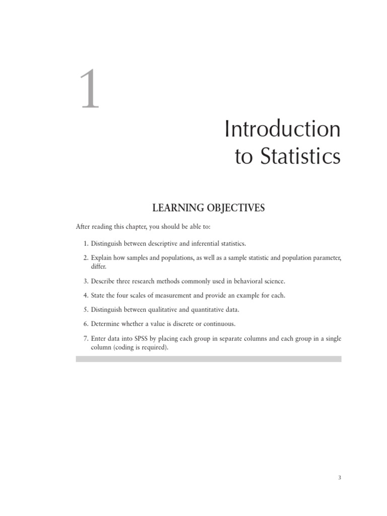 1 Introduction To Statistics PDF | Download Free PDF | Level Of ...
