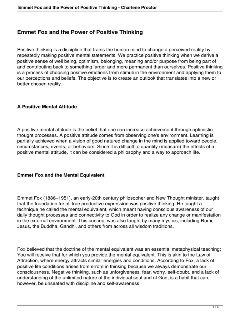 PDF PDF | PDF | Optimism | Thought