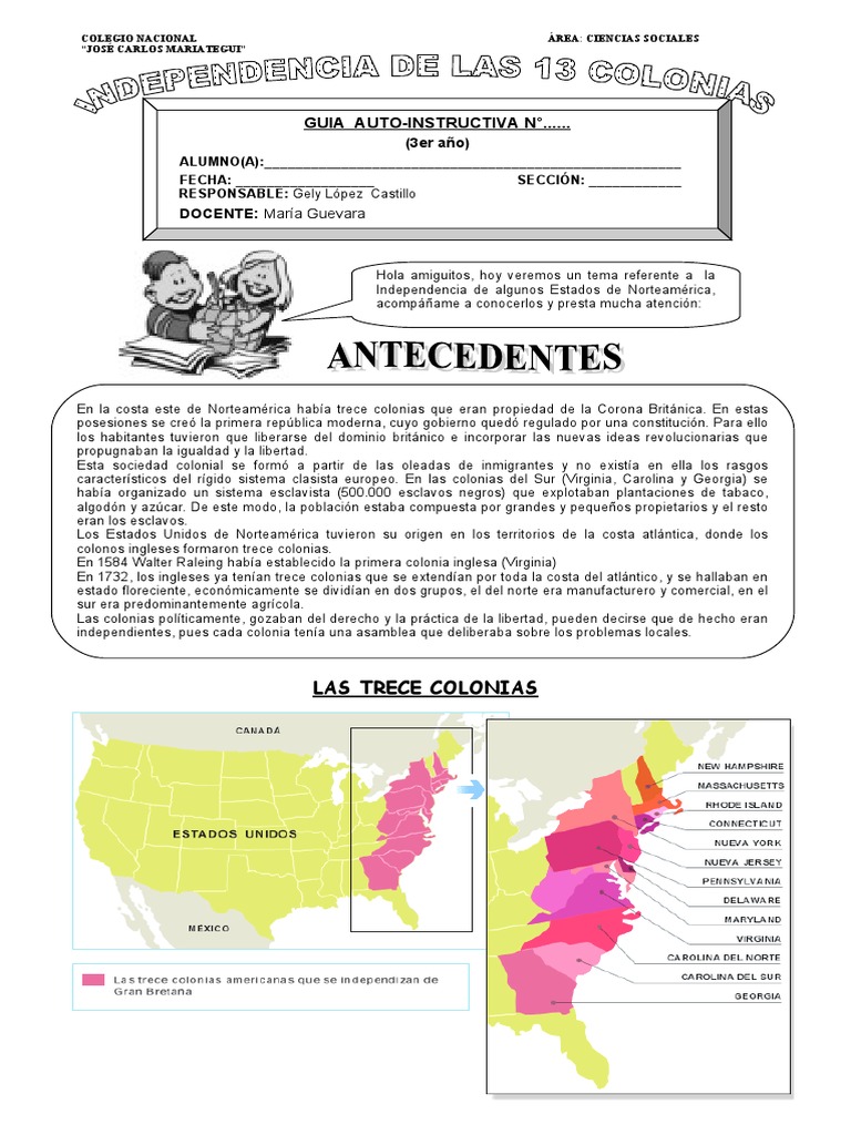 Independencia de las 13 Colonias | PDF | Trece colonias | Los Estados ...