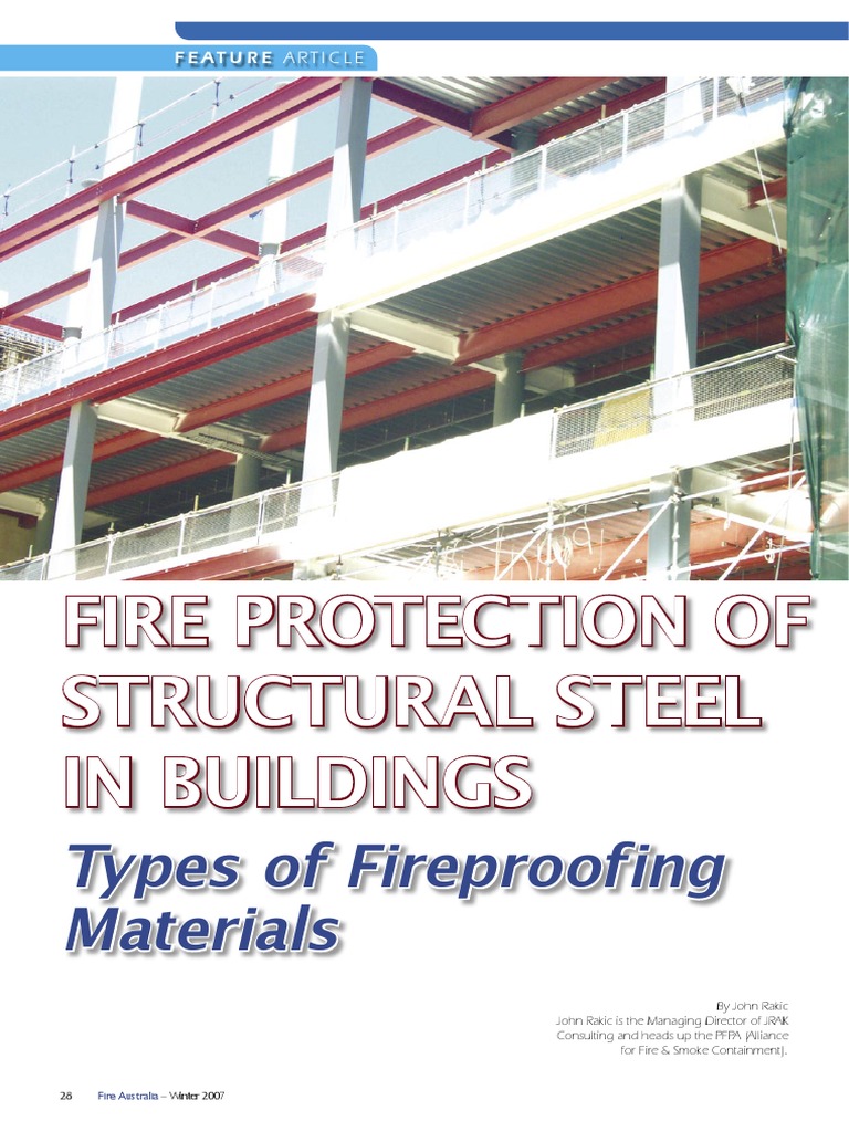 Rakic - Type of Fireproofing Materials PDF | PDF | Structural Steel ...
