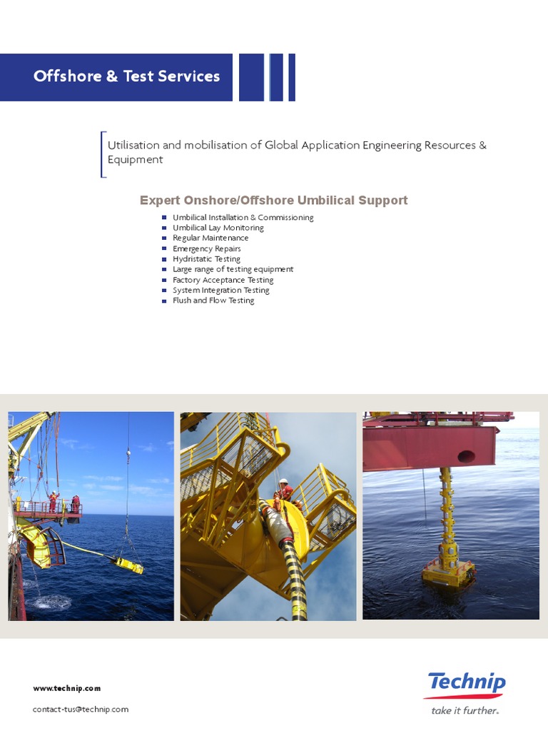 Offshore Umbilical Services & Testing | PDF