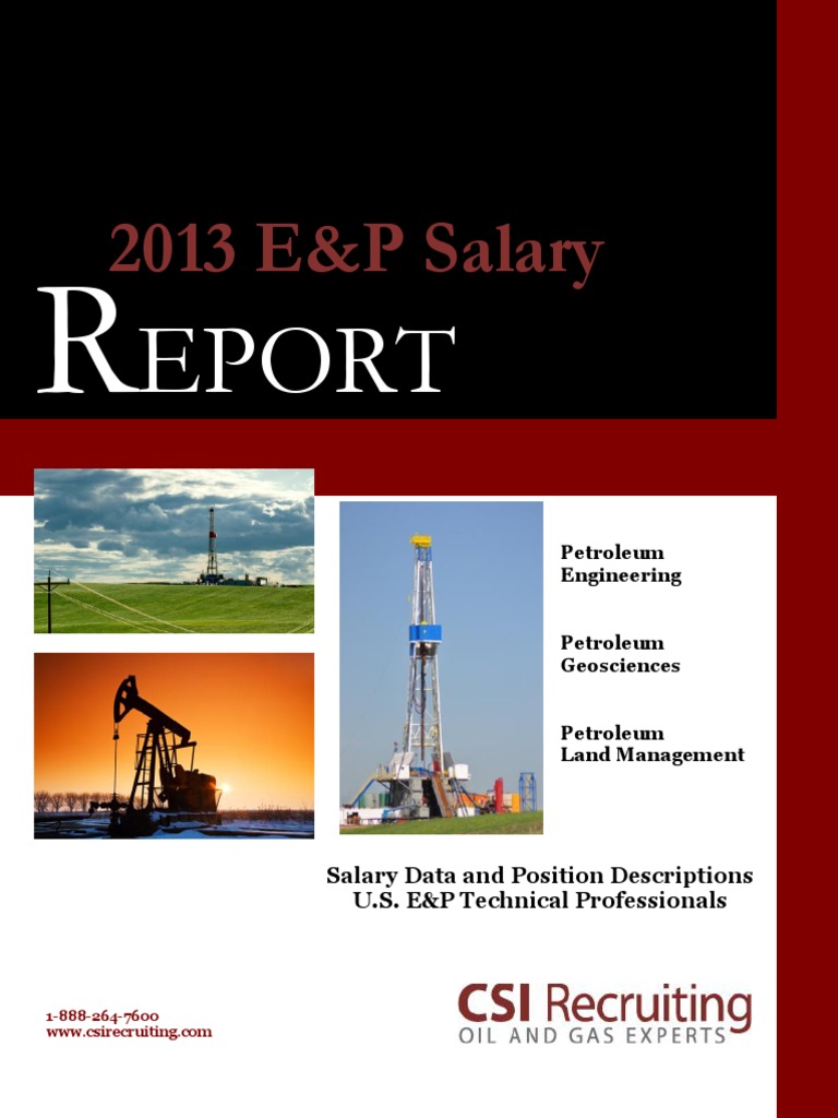 2013 E&P Salary Report - CSI Recruiting PDF | PDF | Petroleum Reservoir ...