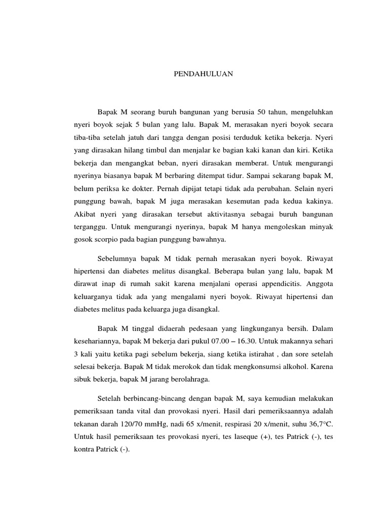 Lapsus Low Back Pain (LBP) | PDF | Kesehatan Holistik