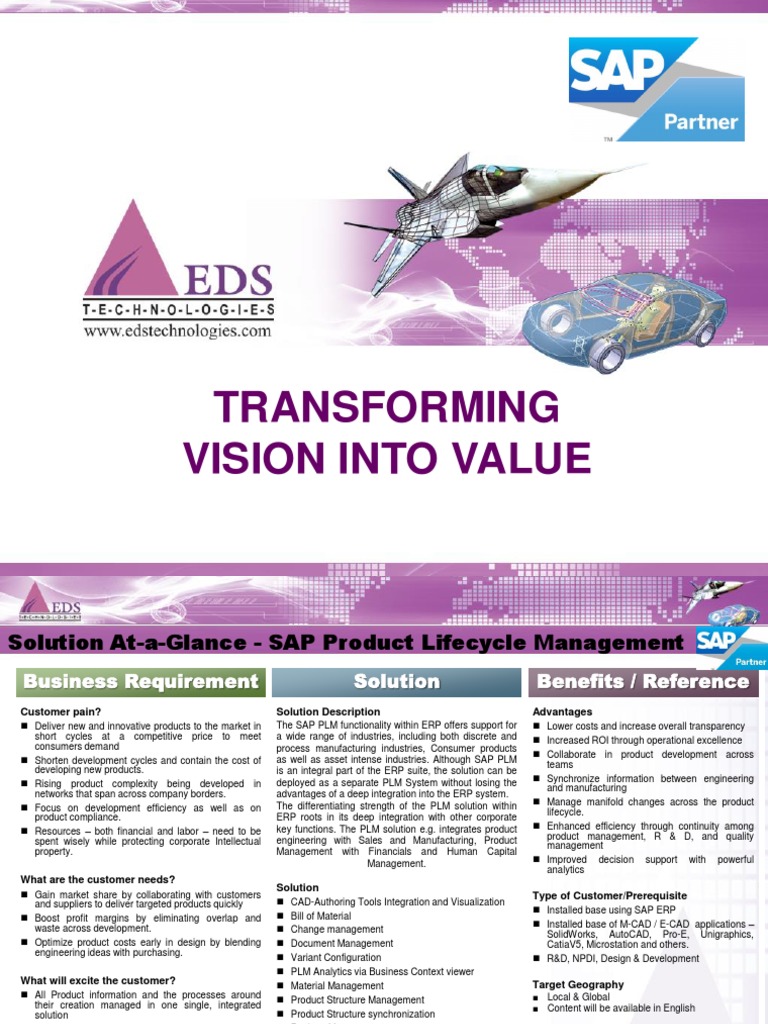 SAP PLM - 1slider PDF | PDF | Product Lifecycle | Enterprise Resource ...