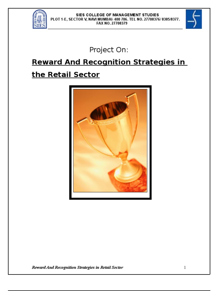 Reward and Recognition Strategies in The Retail Sector | PDF | Retail ...