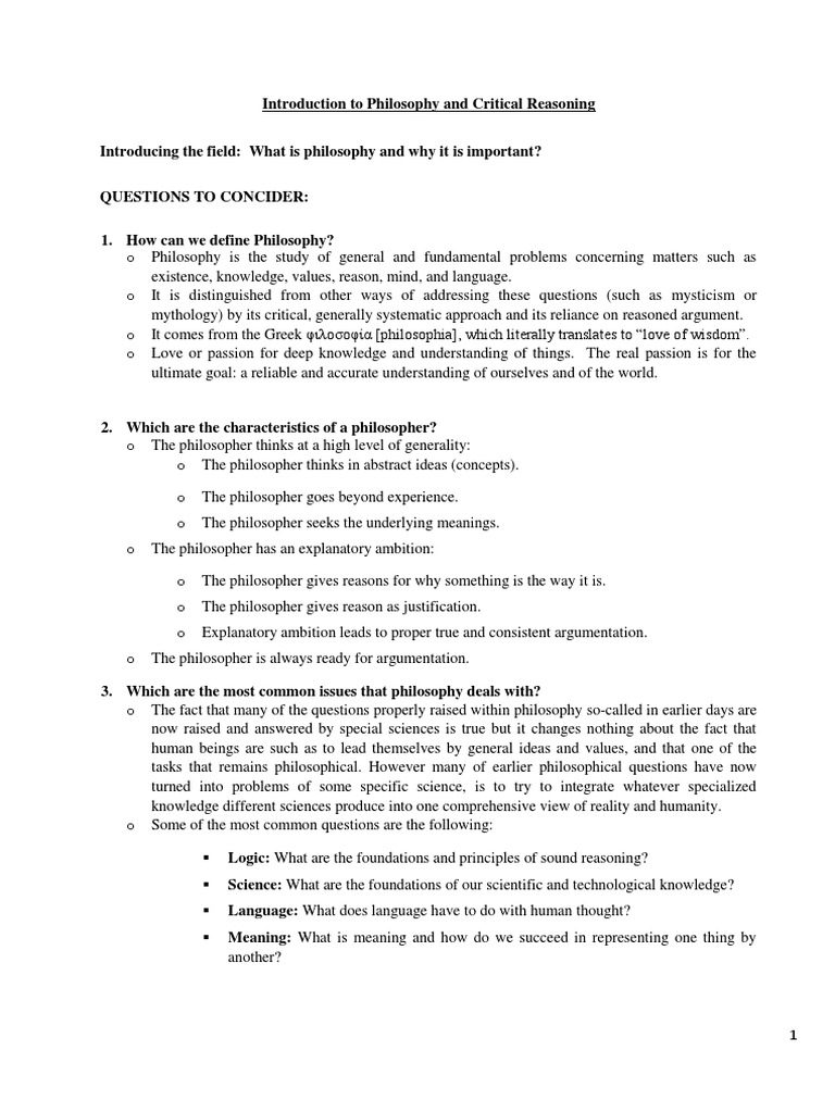 PHIL 101 Philosophy Notes | PDF | Aesthetics | Epistemology