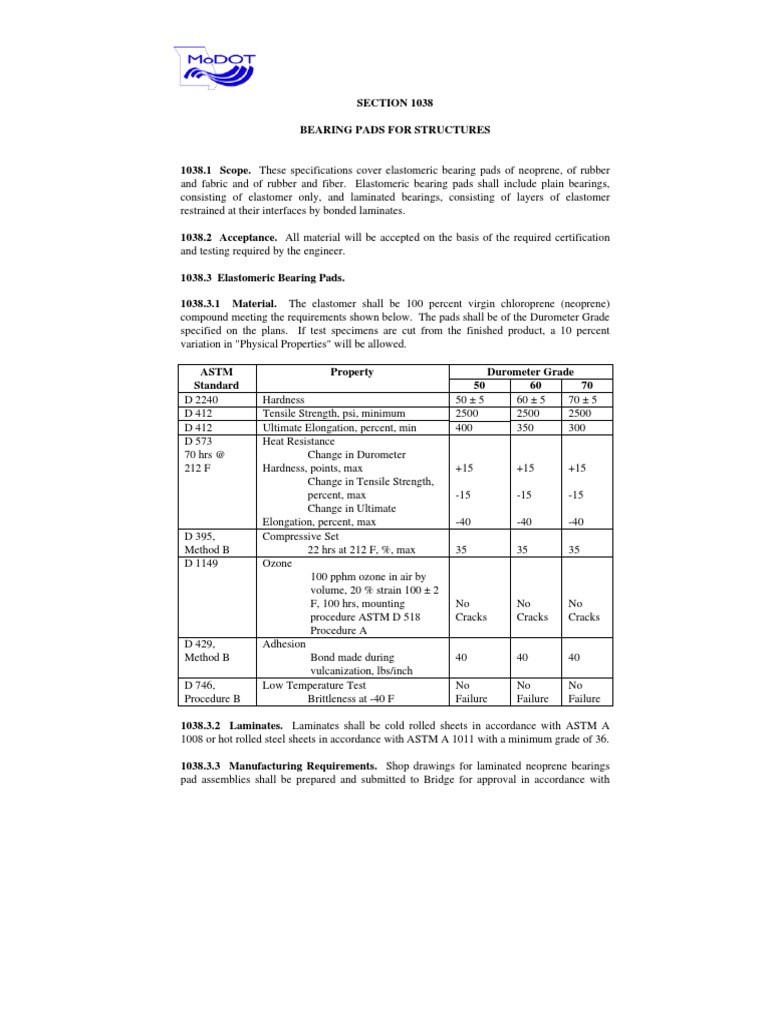 Sec 1038 | PDF | Bearing (Mechanical) | Structural Steel
