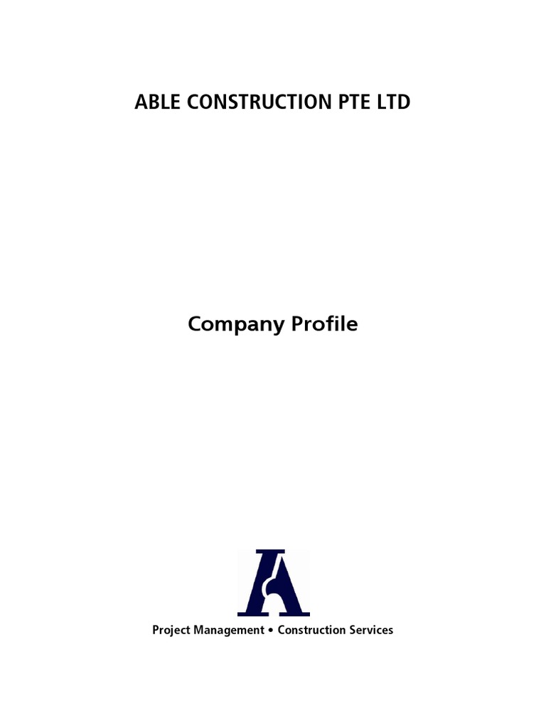 Profile of ABLE Construction Pte Ltd: A Building and Project Management ...