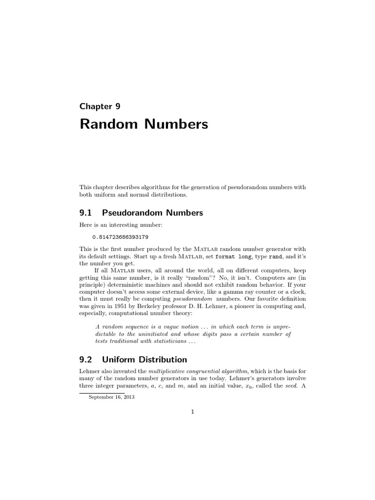 random.pdf | Card Counting | Normal Distribution