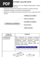 Types of Pattern Allowances in Casting | PDF | Casting (Metalworking ...