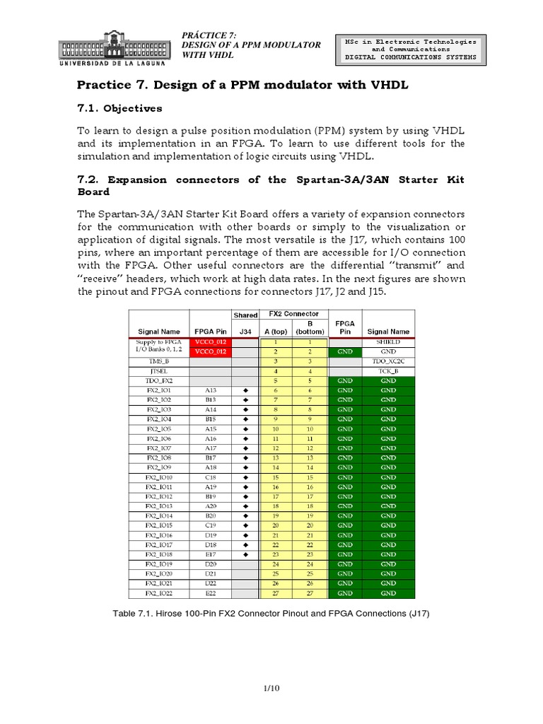 Design of A PPM Modulator With VHDL | PDF | Vhdl | Modulation