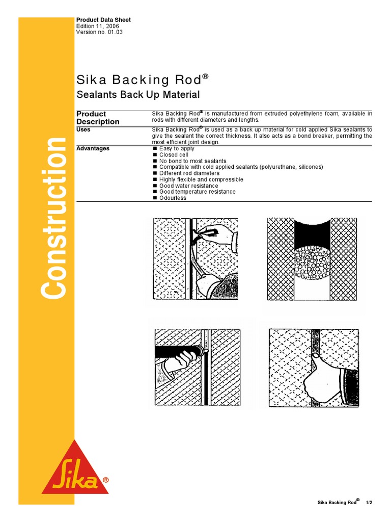 Sika Backing Rod | Extrusion | Polyethylene