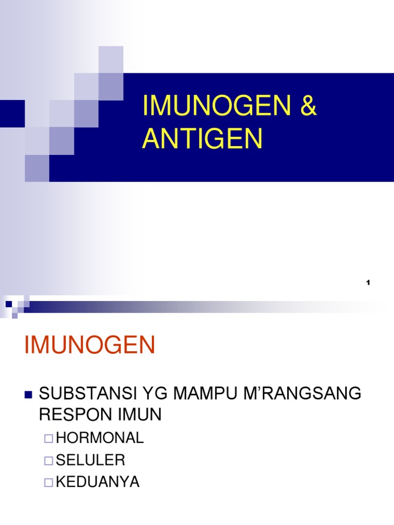 Imunogen & Antigen | PDF
