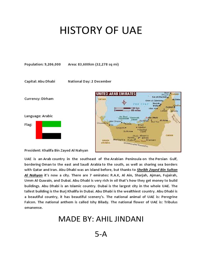 Overview of UAE History and Facts | PDF