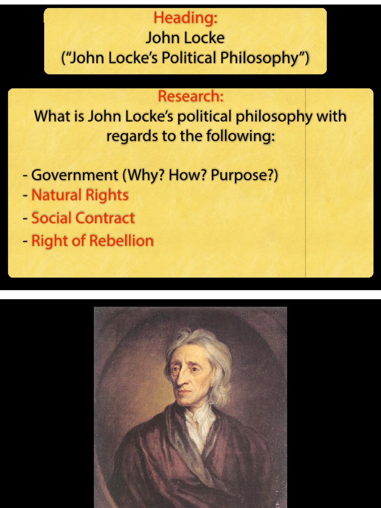 political philosophy of john locke | Natural And Legal Rights | John Locke