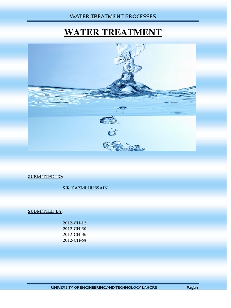 Water Treatment Processes | PDF | Sodium Carbonate | Sodium Hydroxide