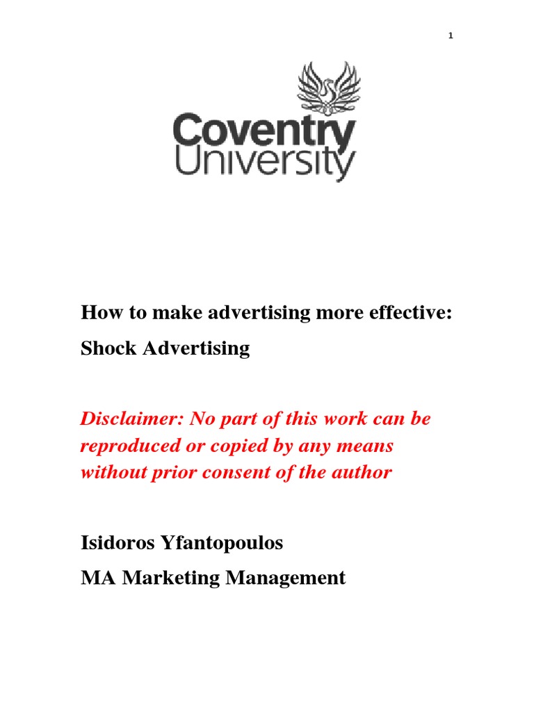 Understanding Shock Advertising Effectiveness | PDF | Quantitative ...