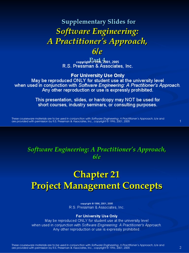 Software Engineering: A Practitioner's Approach, 6/e | PDF | Software ...