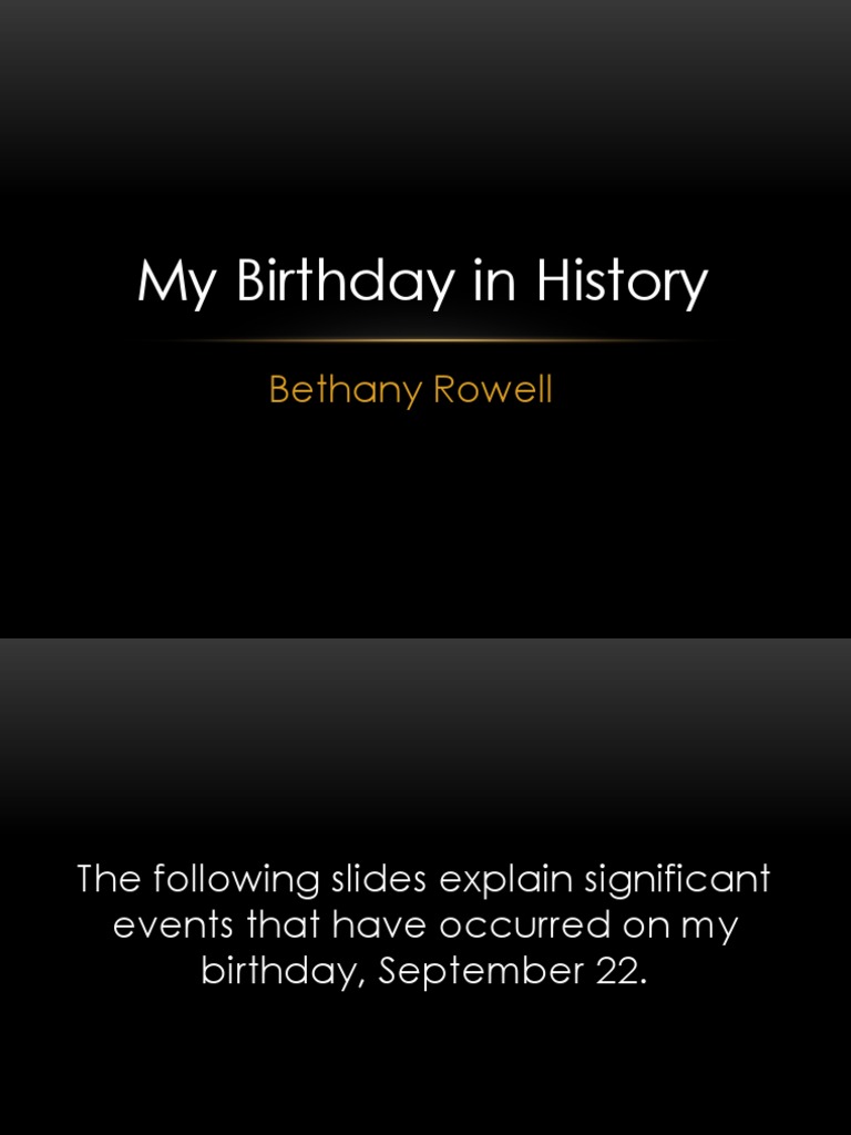 My Birthday in History | PDF | Violence