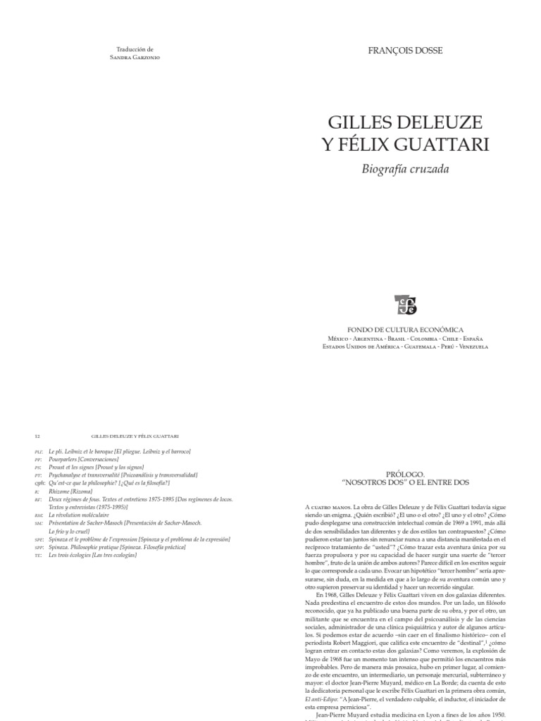 Biografia Deleuze e Guattari | PDF