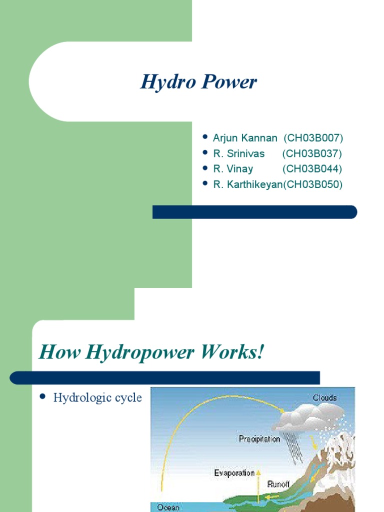 Hydro Power | PDF | Turbine | Hydroelectricity