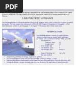 Comet Linethrower 250 Manual | PDF | Flight