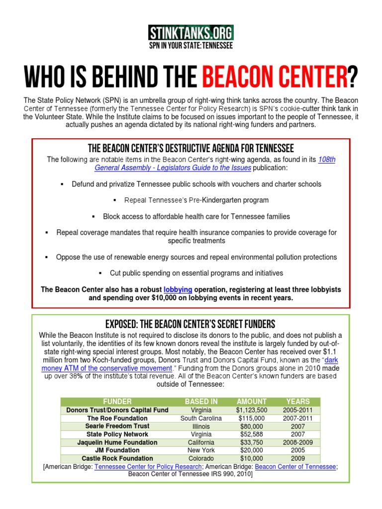 TN - Who Is Behind The Beacon Center | PDF