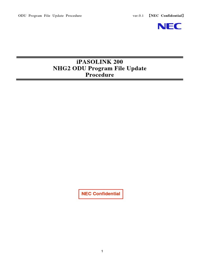 Обновление прошивки ODU NEC IPasolink | PDF | Windows Xp | Microsoft Windows