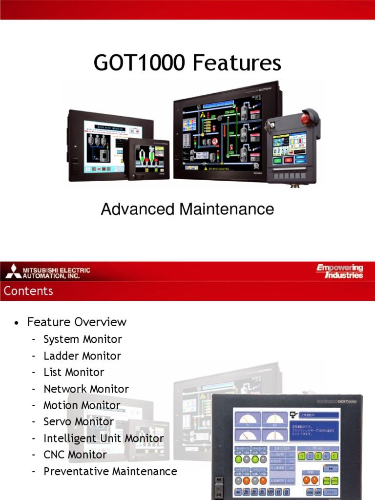 GOT1000 Advance Maintenance Overview | PDF | Central Processing Unit ...