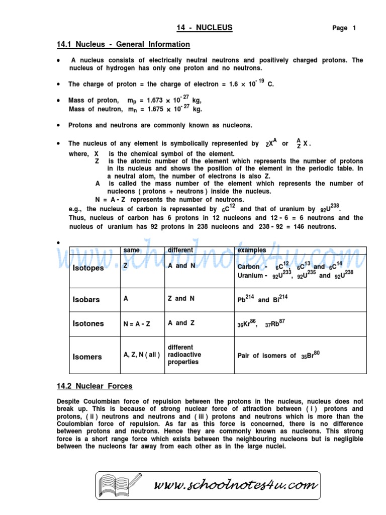 14 (T) - Nucleus PDF | PDF | Science & Mathematics